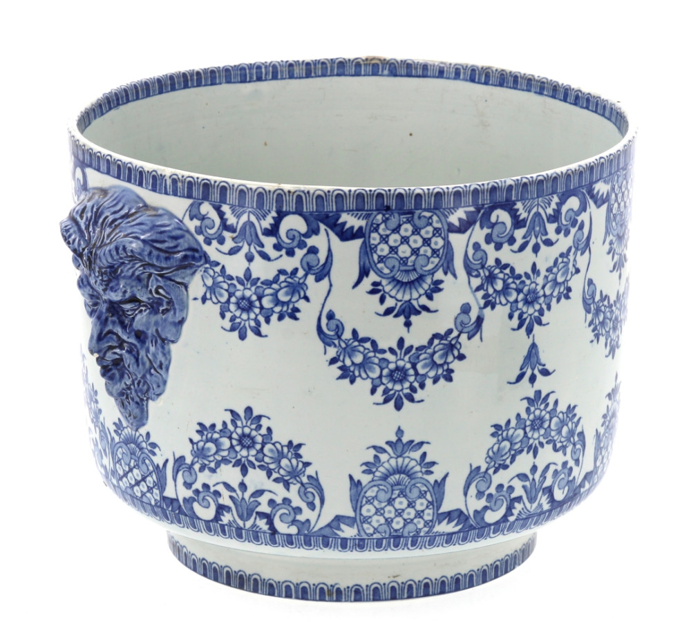 GIEN - Cache-pot ancien en faïence fine - Isando