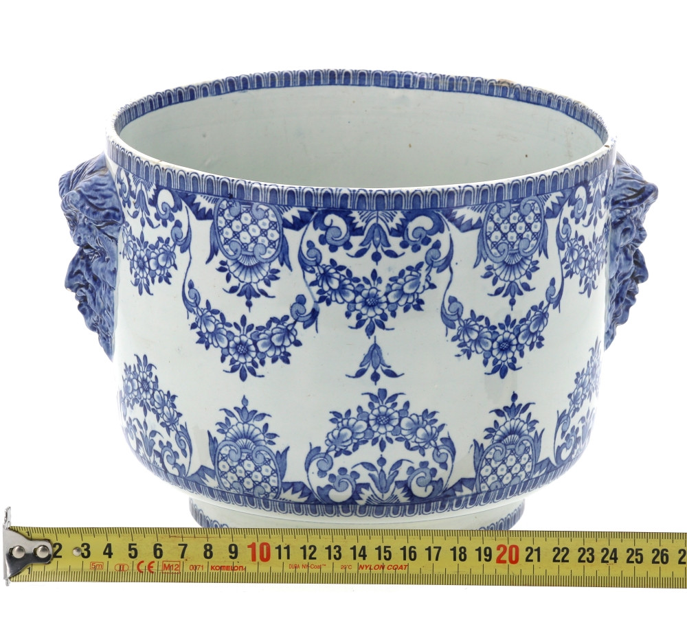 GIEN - Cache-pot ancien en faïence fine - Isando